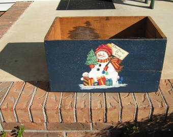 Crate Snowman | Etsy