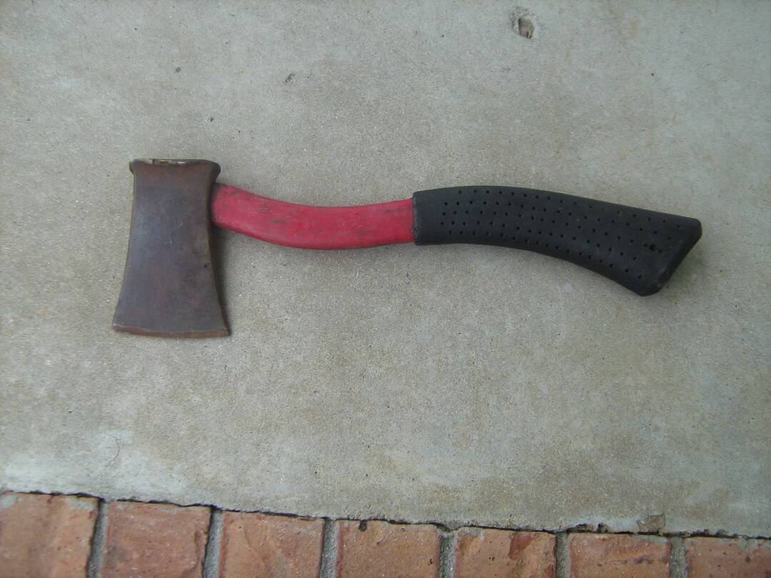 Vintage Old Red Fiberglass Handle Hatched or Hand Axe - Etsy