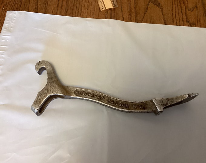 Powhatan Ranson W. Va. Fireman Spinner Wrench, Pry Bar No. 233 Fireman ...