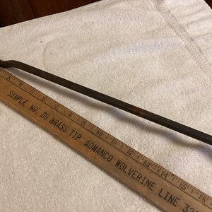 Barn Find Vintage Wood Handle Extra Long Primitive Hay Hook 22” Long. H ...
