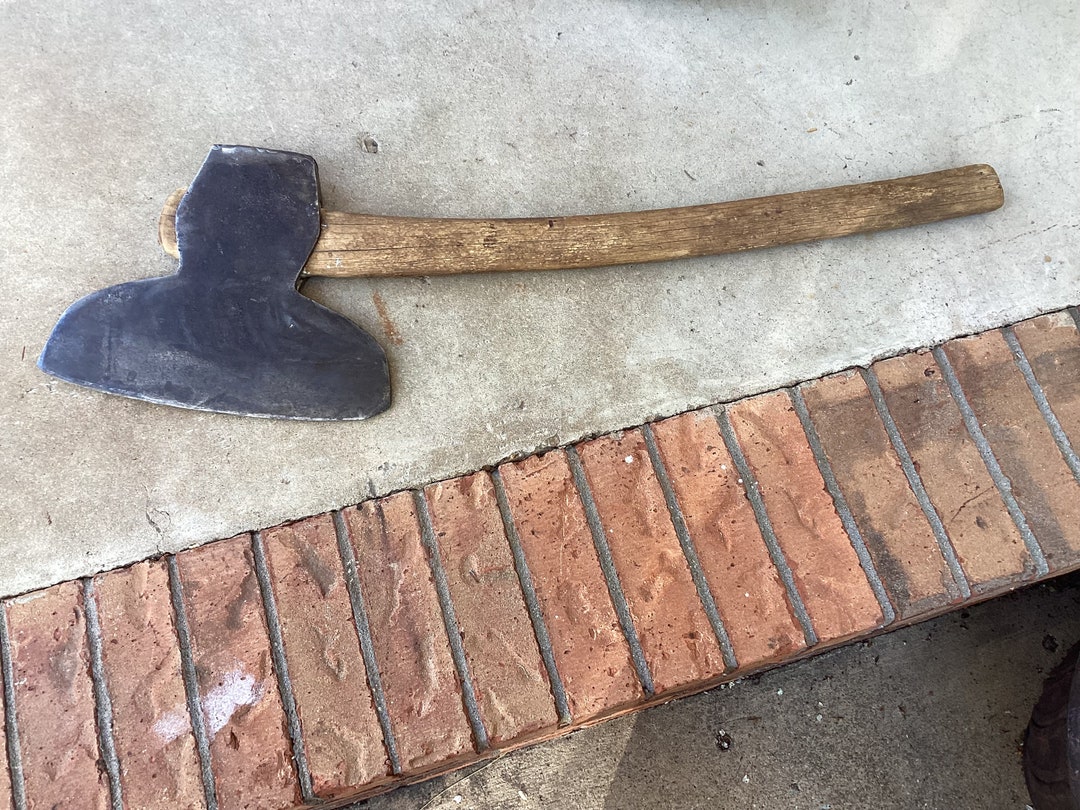 1800s Americanax Hewing Broad Axe One Side Bevel One Side Straight Very ...
