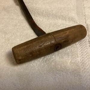 Barn Find Vintage Wood Handle Extra Long Primitive Hay Hook 22” Long. H ...