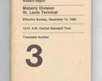 Western Timetable - Etsy