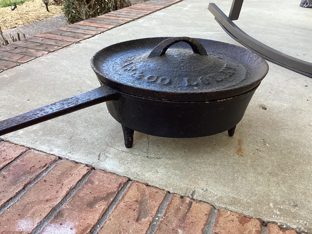 Rare 1800s Fischer Leaf & Co. Lou. Ky. 3 Leg Spider Skillet With Lid - Etsy