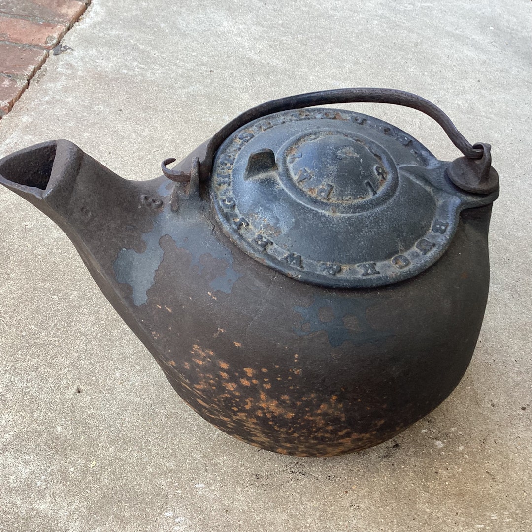Antique 1800s Pat. 1861 Buck & Wright St Louis Cast Iron Kettle - Etsy