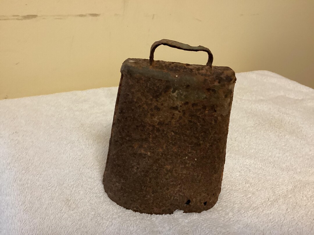Old Antique Barn Find Thick Heavy Rustic Rusty Cow Bell With Original ...