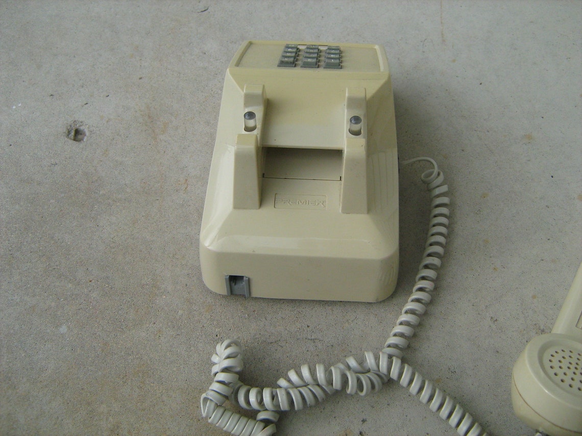 Tan or Bone Color Working Premier Push Button Desk Telephone - Etsy