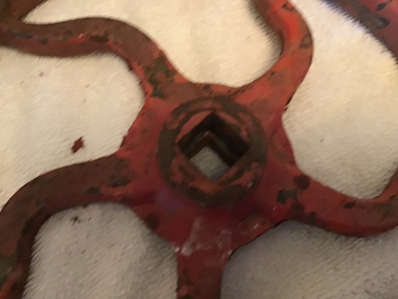 Antique Cast Iron Architectural Salvage Red Chipping Paint - Etsy
