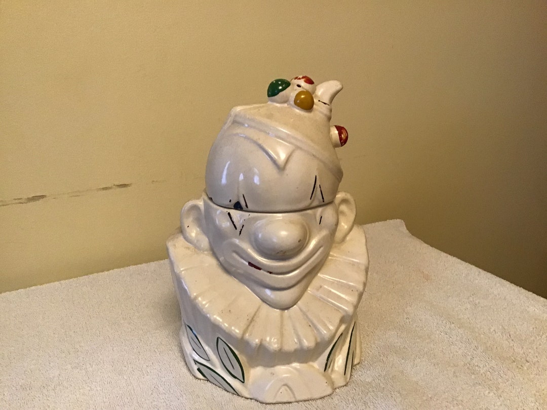 Vintage Ceramic 1940s Mccoy Clown Cookie Jar - Etsy