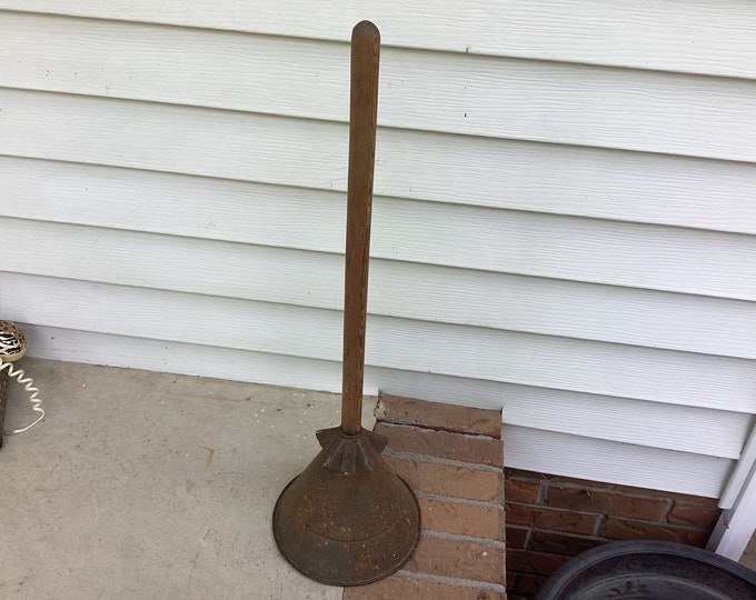 Antique Old Style Wood Handle Laundry Agitator for Old Antique Wash Tub ...
