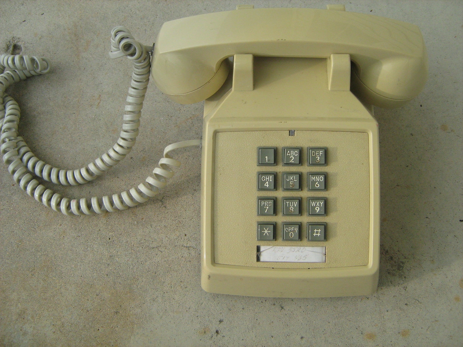 Tan or Bone Color Working Premier Push Button Desk Telephone - Etsy