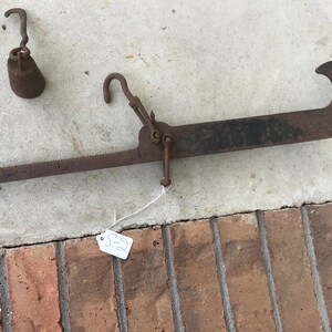 Antique Cast Iron Sargent 200 Balance Beam Cotton Scales With One Pea S ...