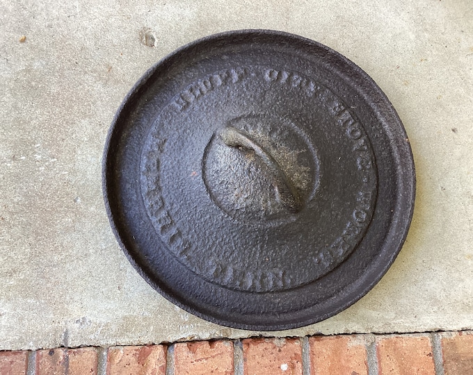 Rare 1800s Bluff City Stove Works Memphis Tenn. Cast Iron Lid for 3 Leg ...