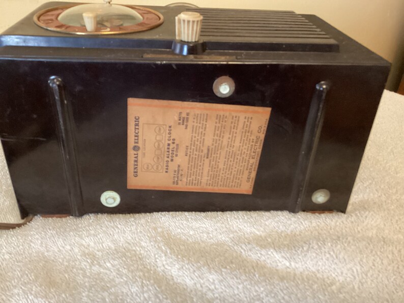 1950s Vintage General Electric Model 60 Radio With Alarm Clock - Etsy