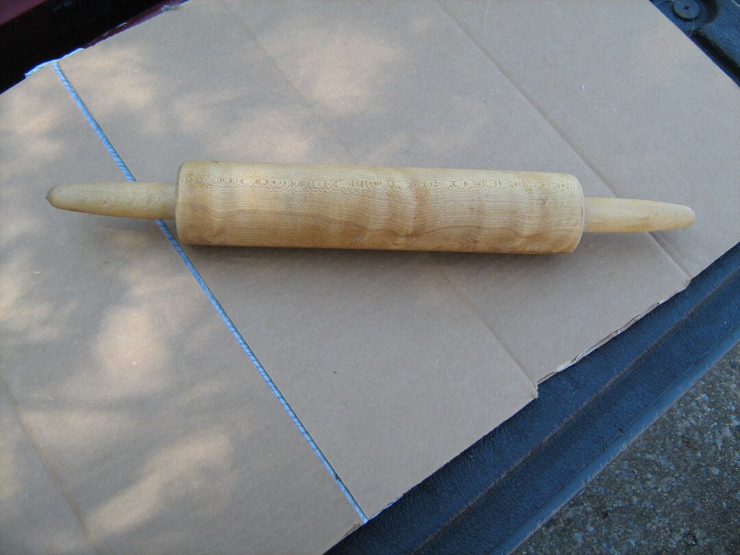 Vintage Large Wood Rolling Pin - Etsy