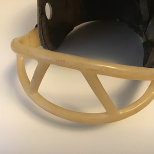 Vintage Early Kids Football Helmet Scuffs Scratches Finish Loss Old and ...