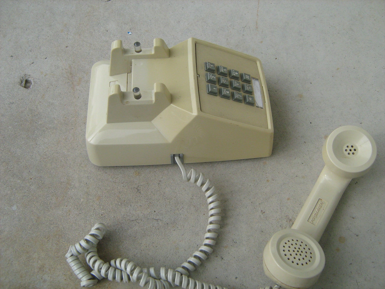 Tan or Bone Color Working Premier Push Button Desk Telephone - Etsy