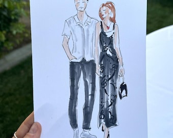 LIVE GUEST PORTRAIT, Wedding Sketching, Live Wedding Artist, Fashion ...