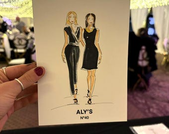 LIVE GUEST PORTRAIT, Wedding Sketching, Live Wedding Artist, Fashion ...