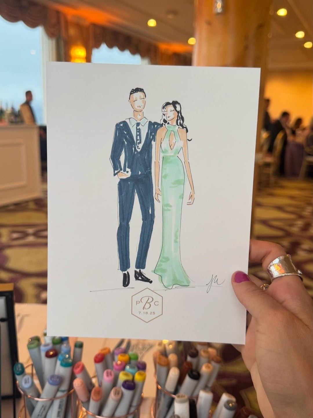 LIVE GUEST PORTRAIT, Wedding Sketching, Live Wedding Artist, Fashion ...