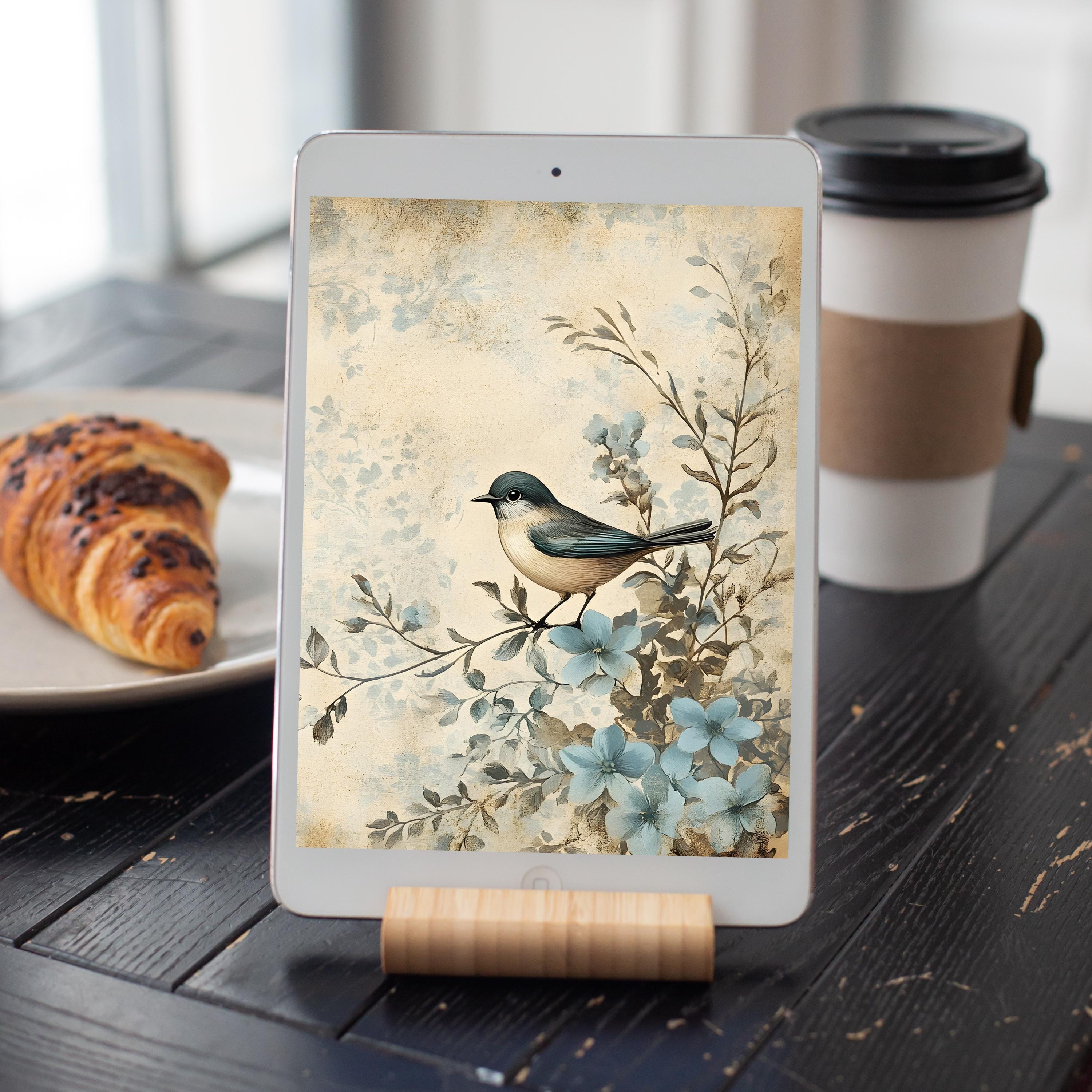 Vintage Birds Digital Paper Pack, Antique Birds Digital Paper ...