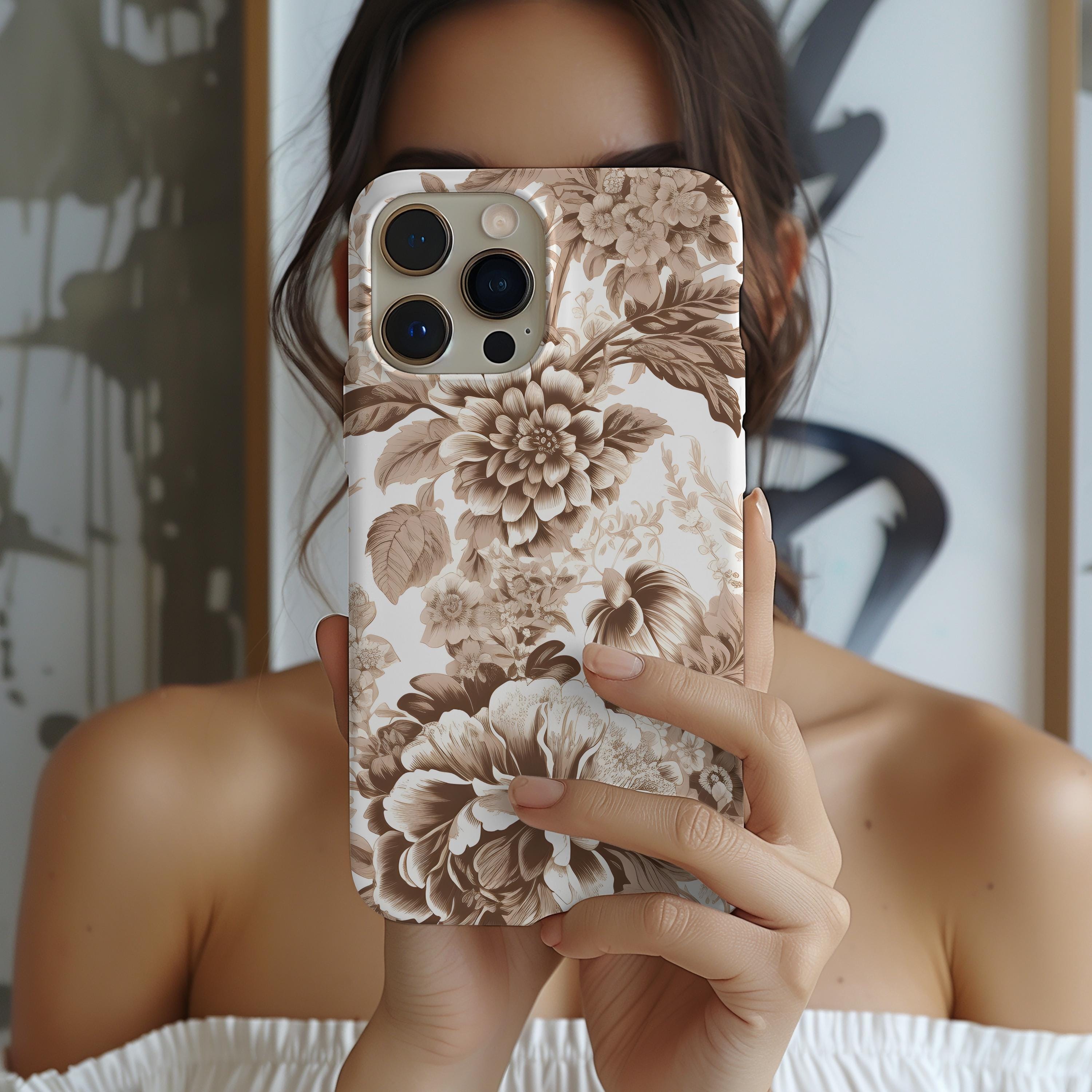 Brown Toile Floral Digital Paper Pack, Toile De Jouy, 10 Seamless ...