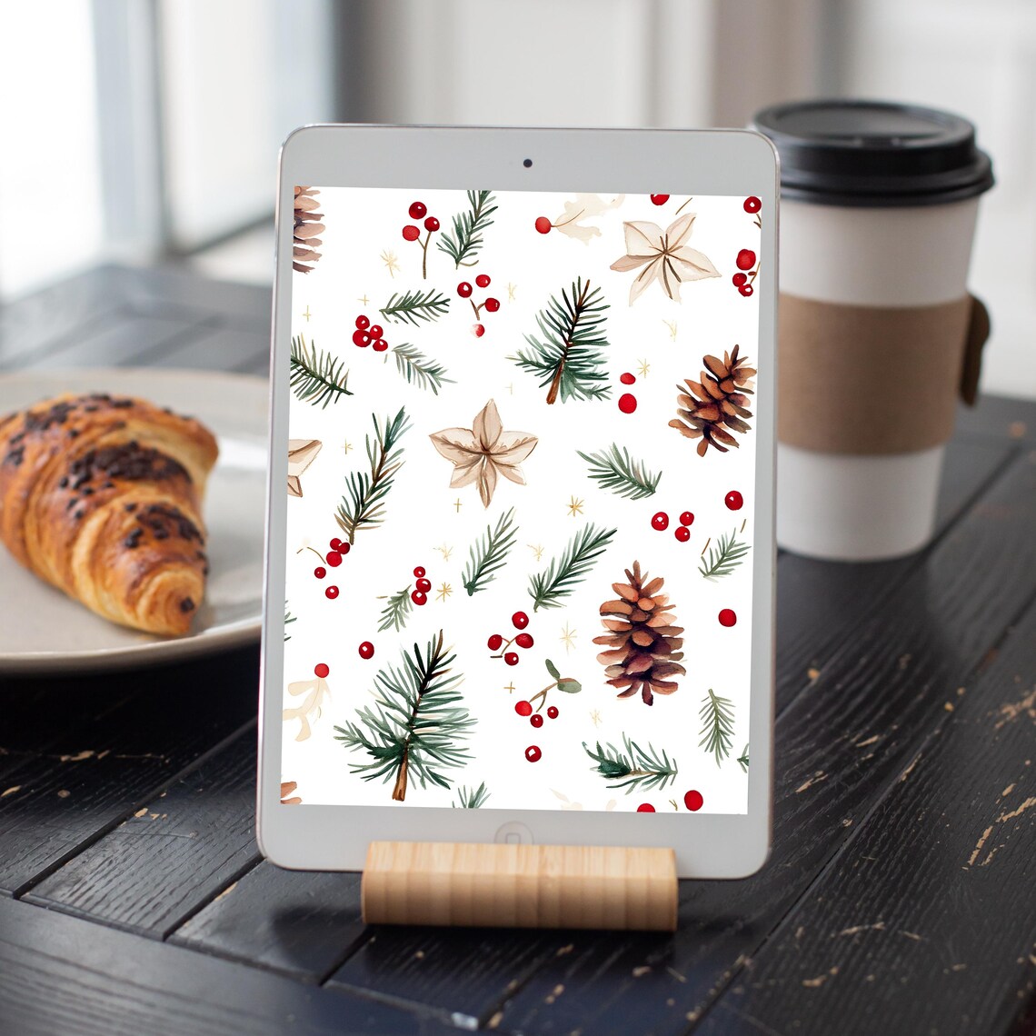 Rustic Christmas Digital Paper Bundle, 10 Seamless Designs, Christmas ...