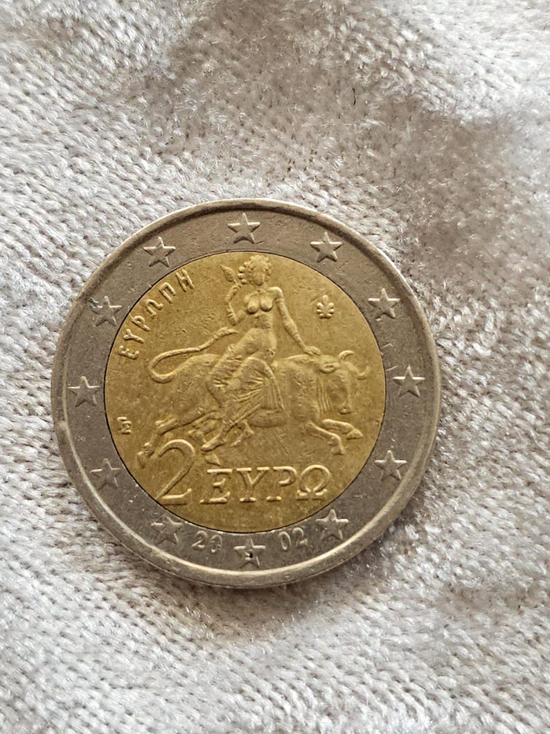 Greece 2 Euro Coin 2002 Europa - Etsy