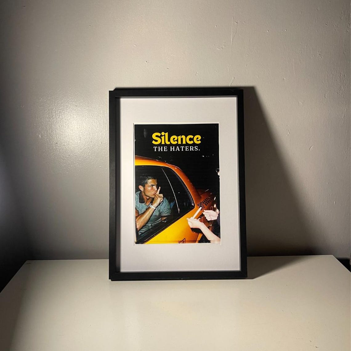 Cristiano Ronaldo Poster - 'silence the Haters' | Iconic Football Art ...