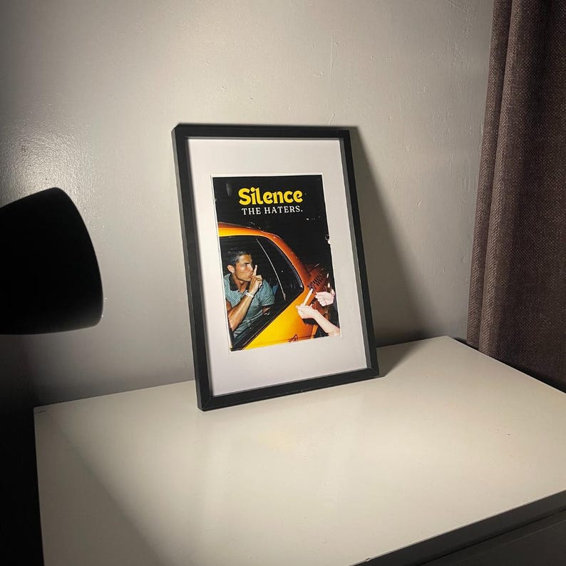 Cristiano Ronaldo Poster - 'silence the Haters' | Iconic Football Art ...
