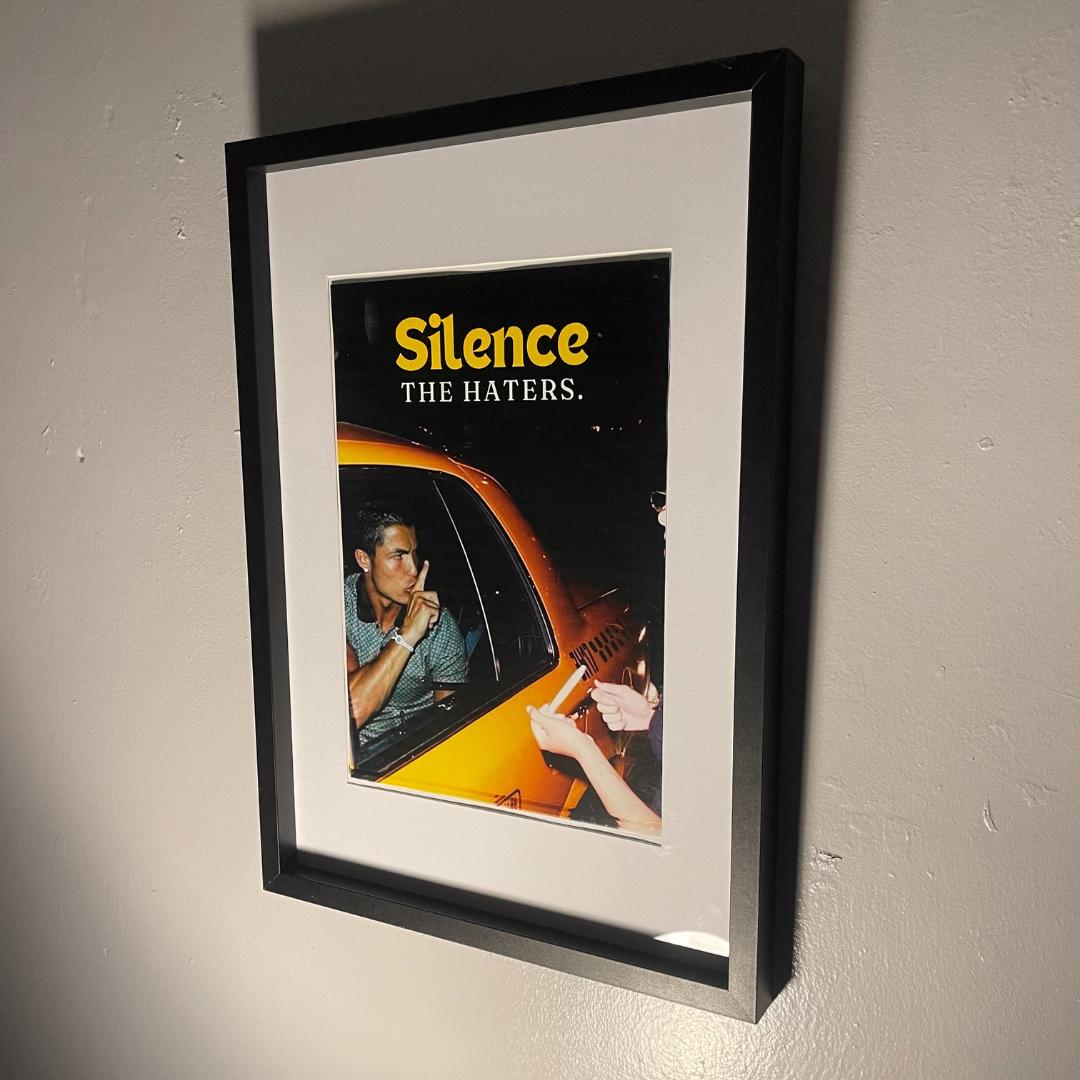 Cristiano Ronaldo Poster - 'silence the Haters' | Iconic Football Art ...