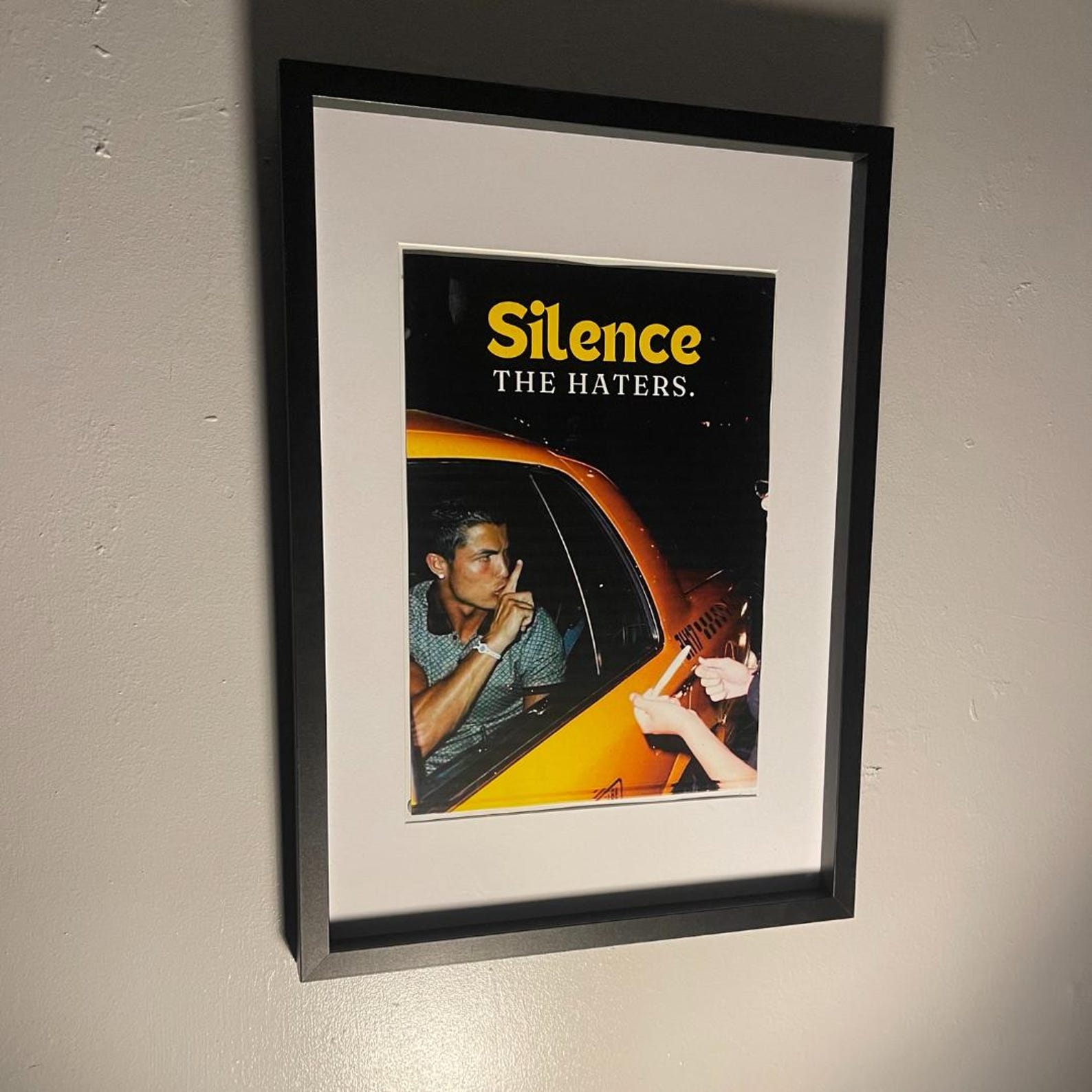 Cristiano Ronaldo Poster - 'silence the Haters' | Iconic Football Art ...