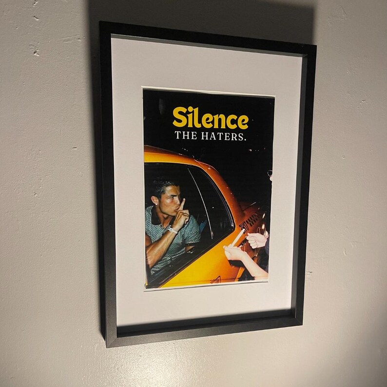 Cristiano Ronaldo Poster - 'silence the Haters' | Iconic Football Art ...