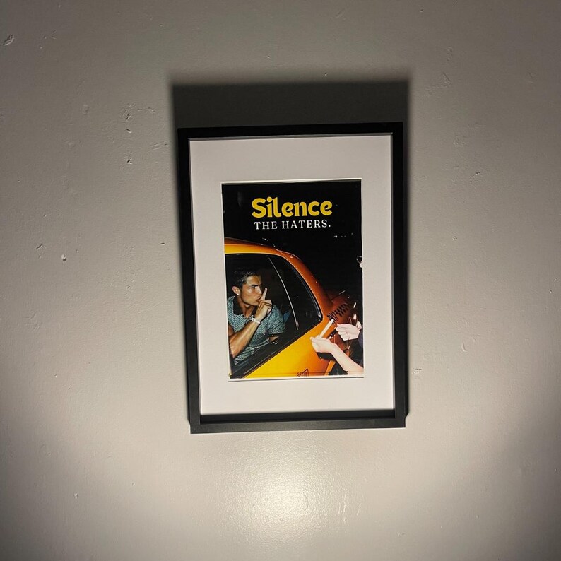 Cristiano Ronaldo Poster - 'silence the Haters' | Iconic Football Art ...