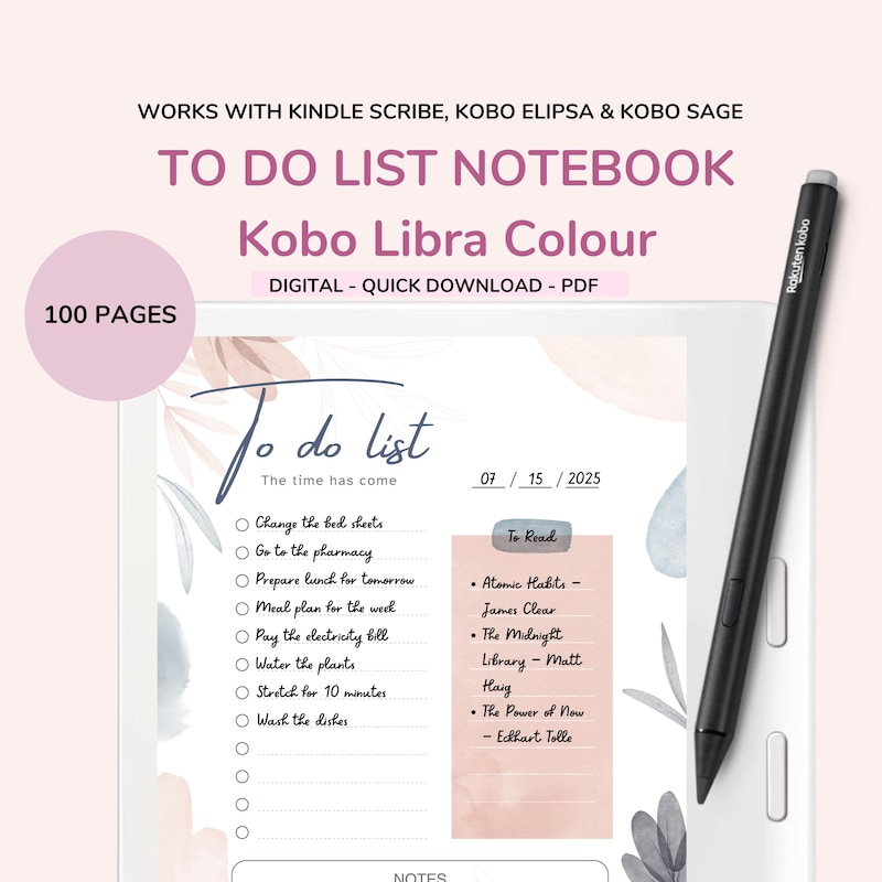Kobo Libra to Do List - Etsy UK