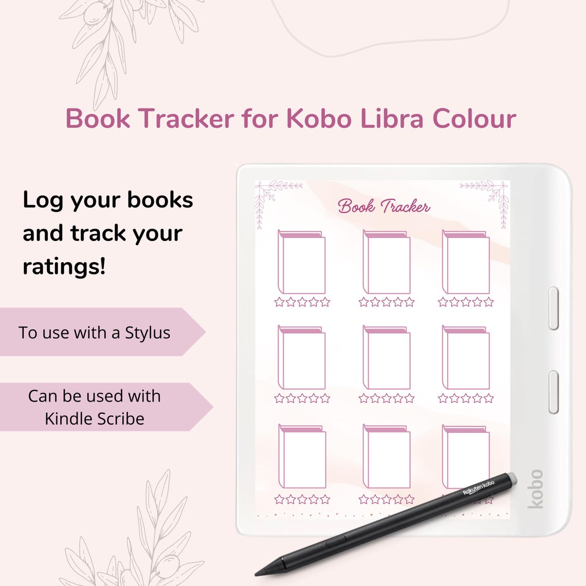 Kobo Libra Colour Book Tracker Star Review | TBR Tracker for Ereader ...