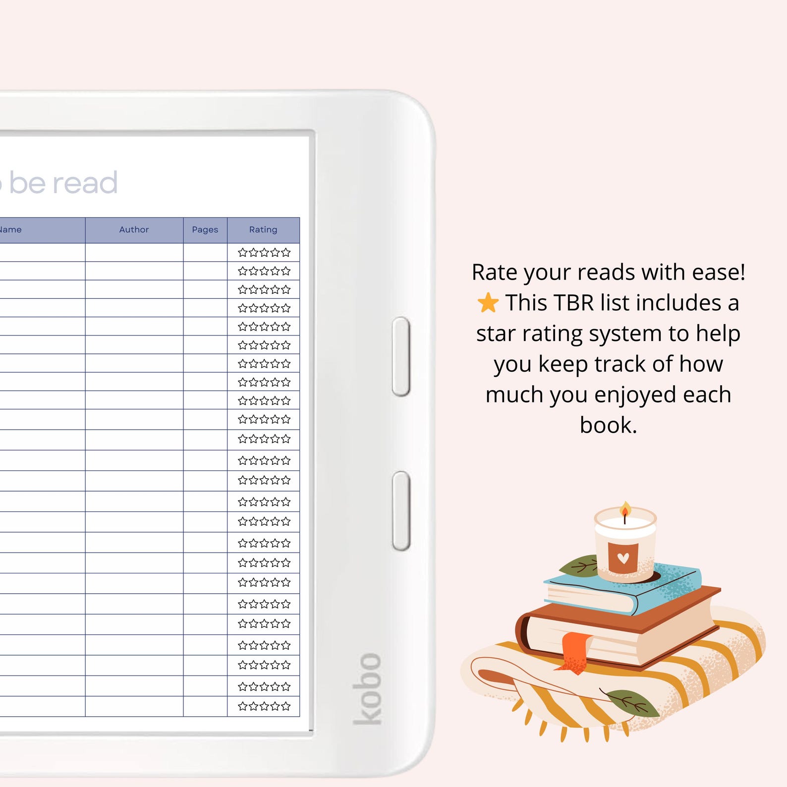Kobo to Be Read List Monthly TBR for the Kobo Libra Colour Kobo Reading ...