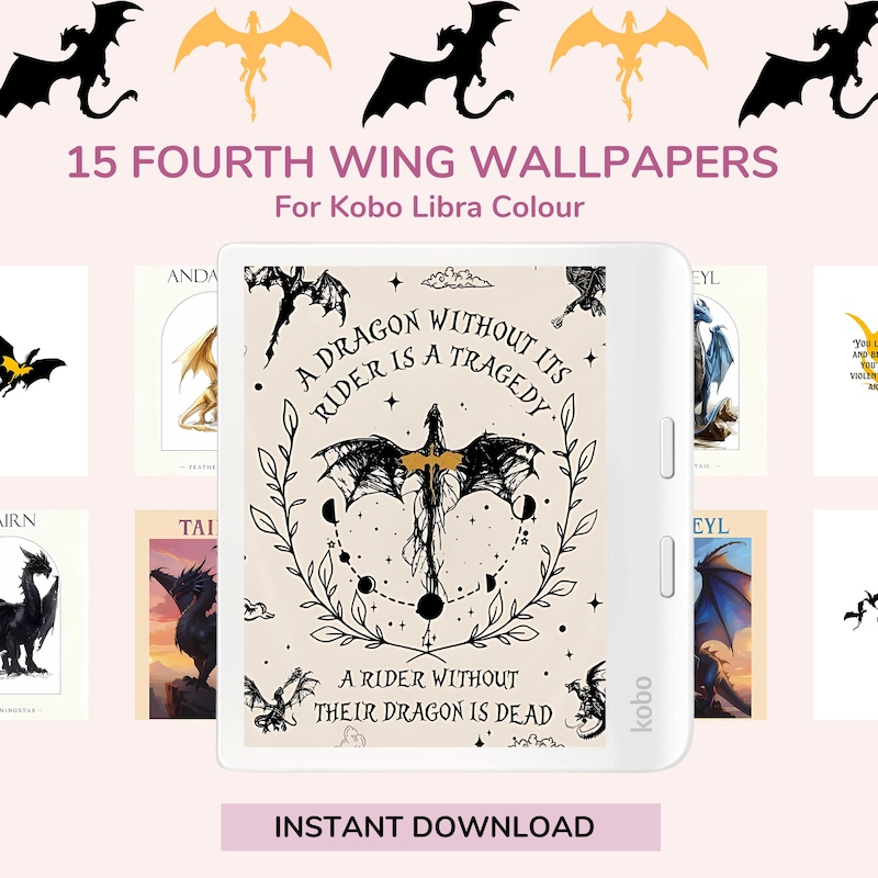 Fourth Wing Wallpaper - Etsy