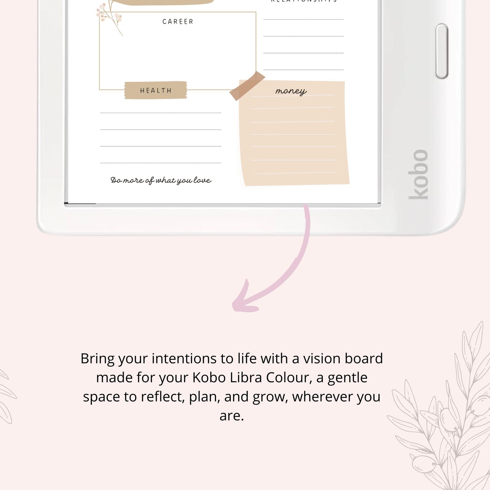 Kobo Libra Colour Vision Board: Monthly Digital Planner (PDF Download ...