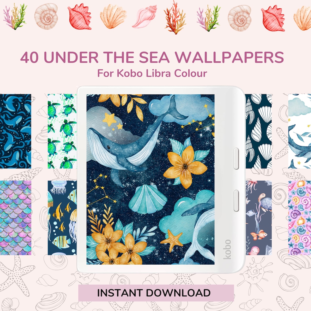 Kobo Under the Sea Wallpapers Screensavers for Kobo Libra Colour Easy ...
