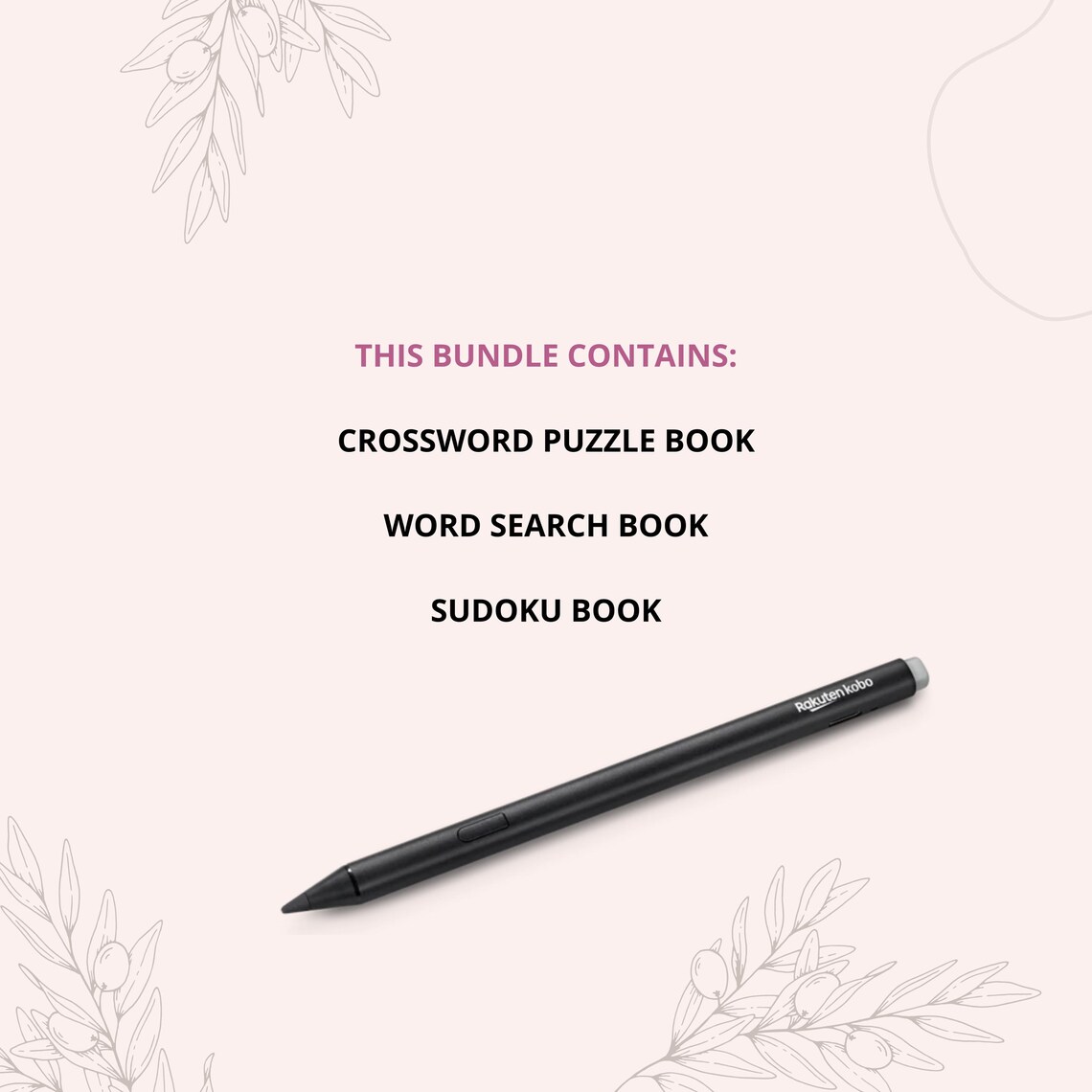 Kobo Libra Colour Game Bundle: Word Search, Crossword, Sudoku (PDF) - Etsy
