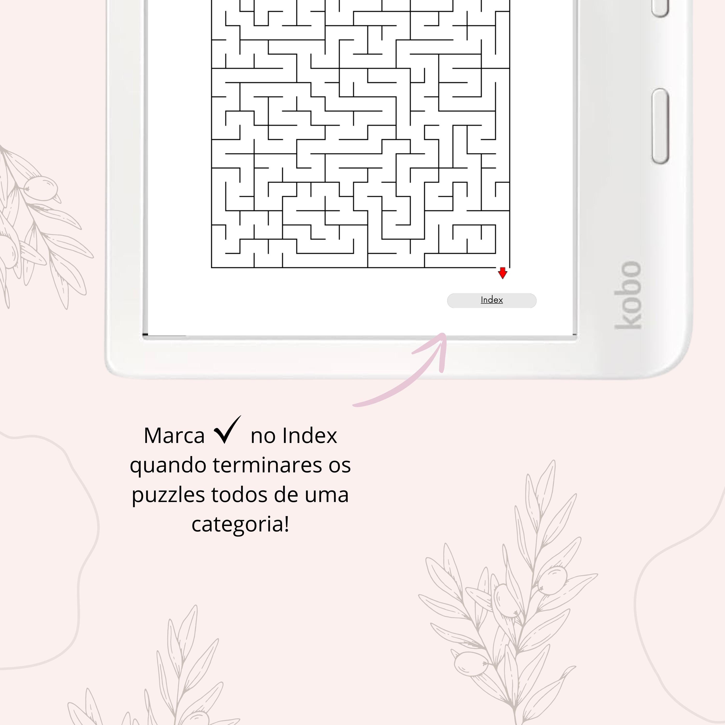 Kobo Libra Colour Games Book in Portuguese: Sudoku, Mazes (PDF) - Etsy
