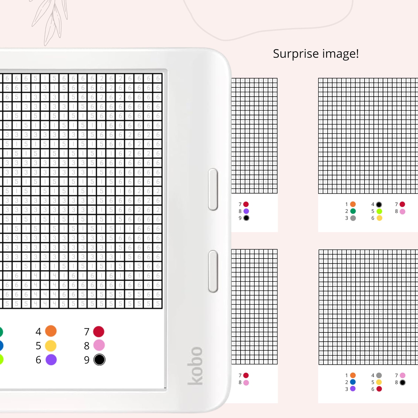 Kobo Paint by Pixels | Kobo Libra Colour Coloring Book | Kobo Games ...