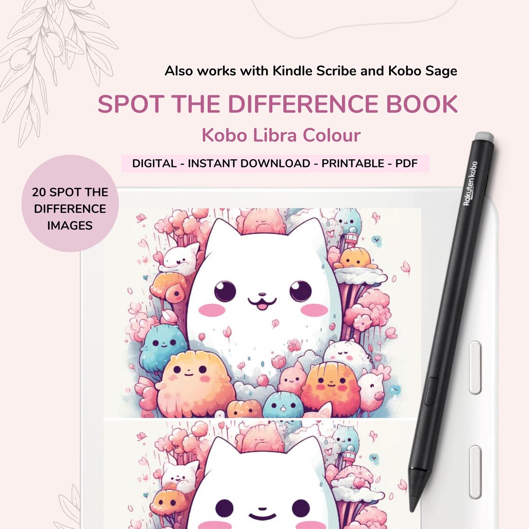 Kobo Spot the Difference Game for Kobo Libra Colour Kobo Games Kobo ...