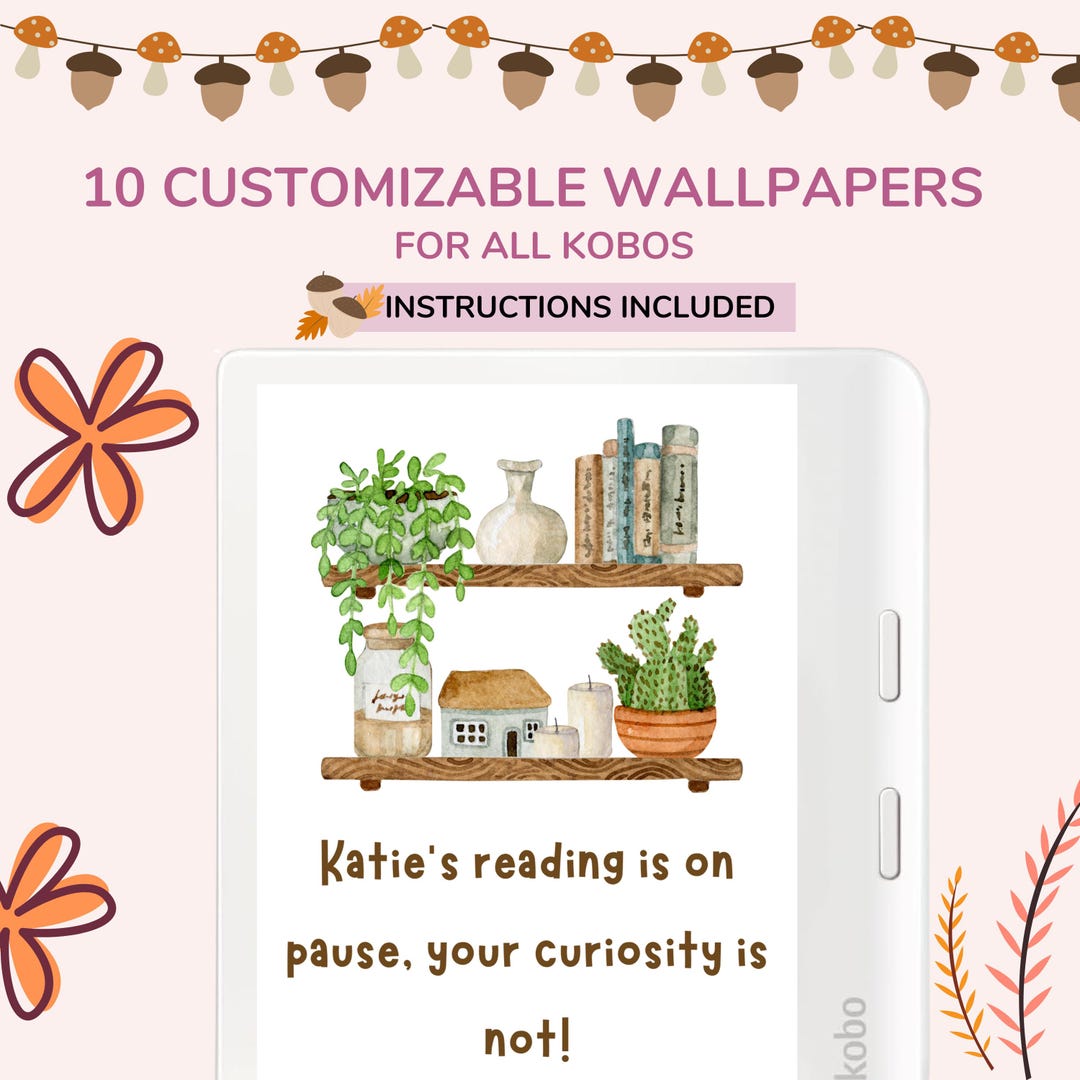 Custom Kobo Wallpapers: Personalized Screensavers With Name (digital ...