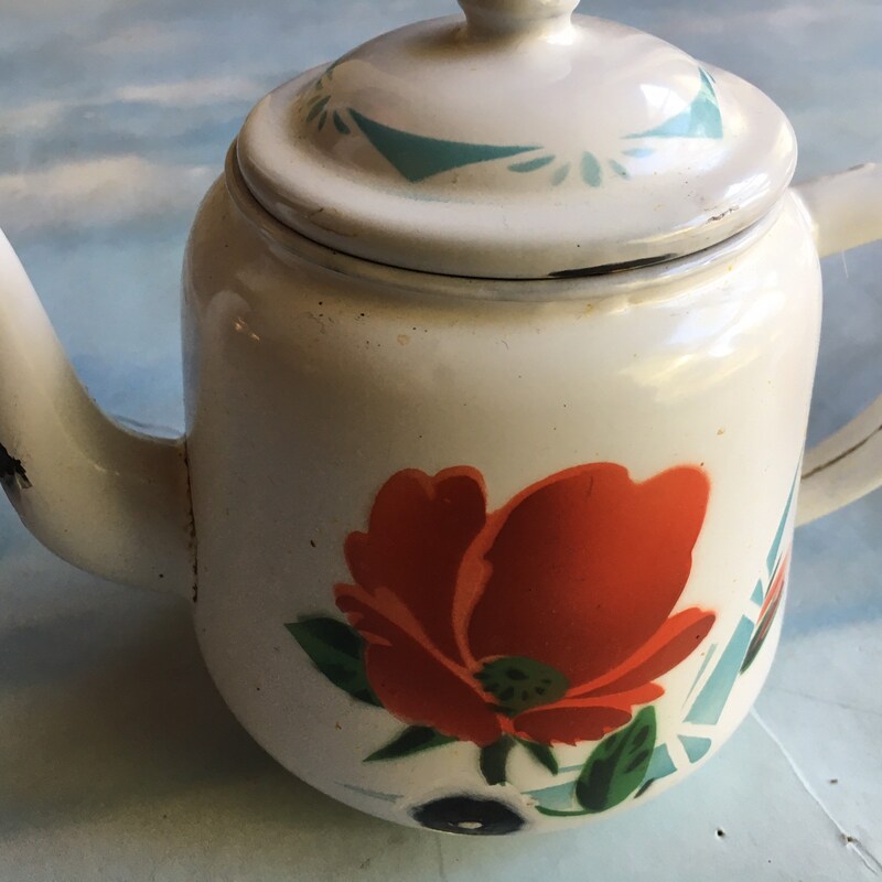 Enamel Teapot - Etsy