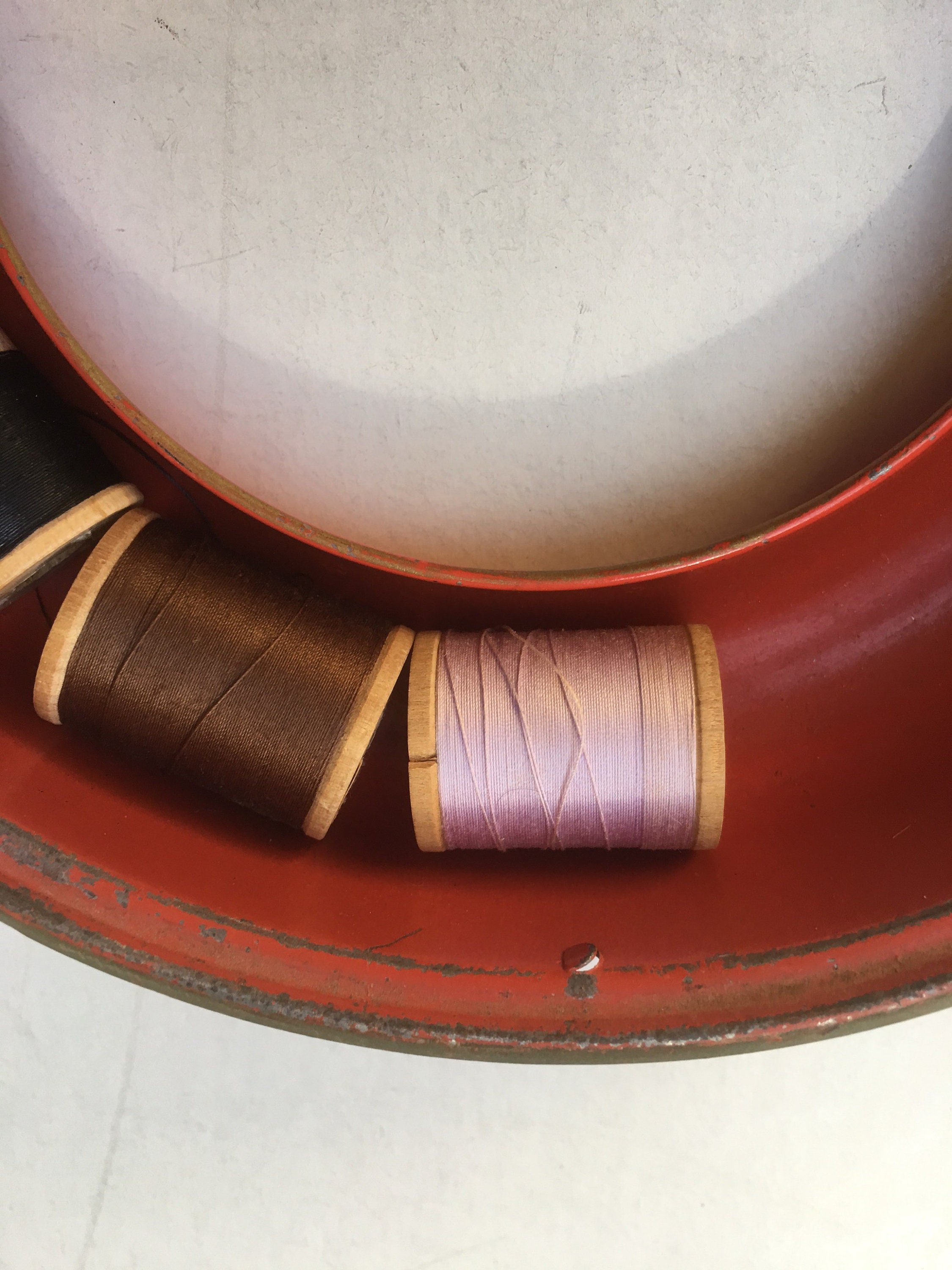 Vintage 3 Piece Metal Tin Sewing Kit Storage Container Rustic | Etsy