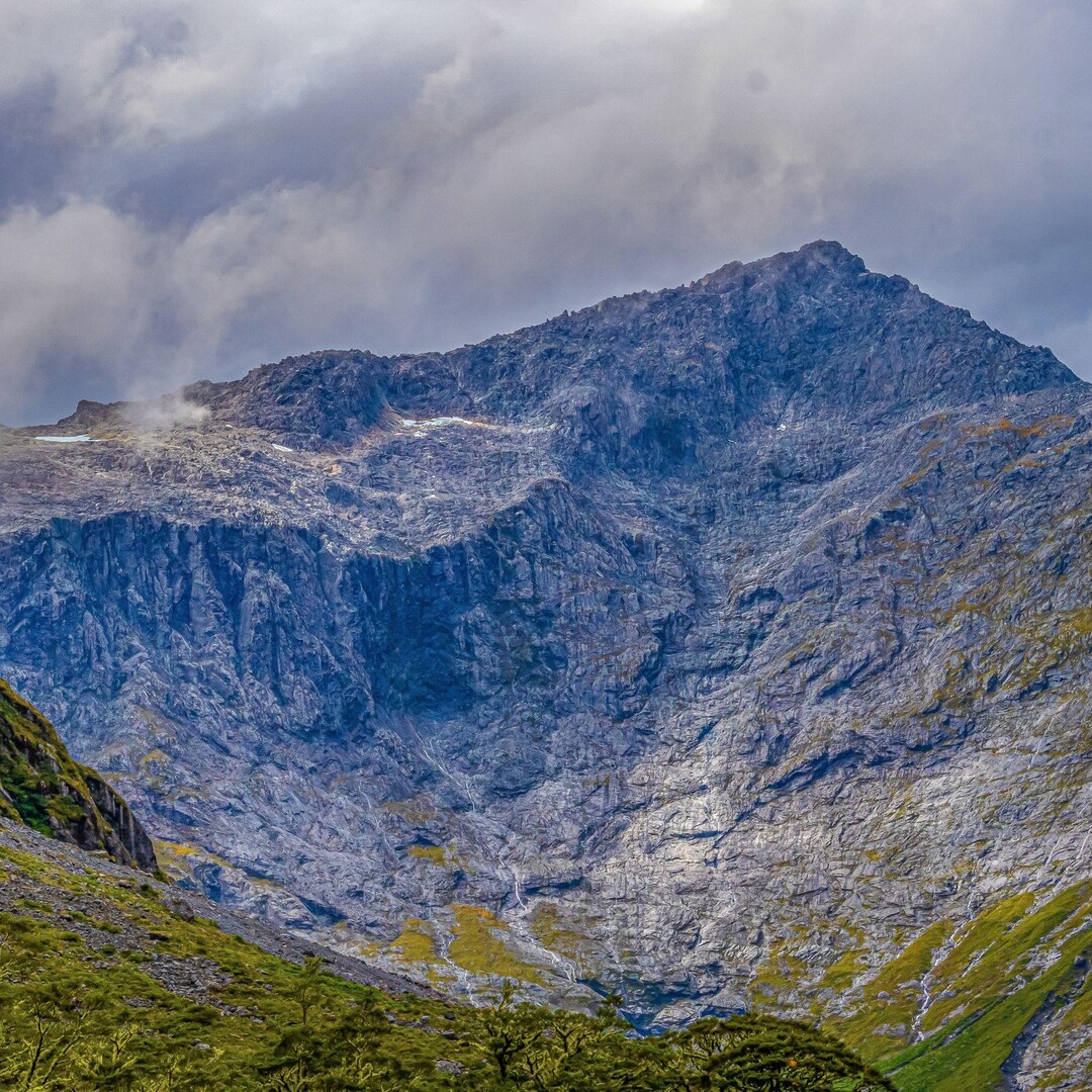 Milford Sound Mountain Under Dark Sky | South Island New Zealand ...