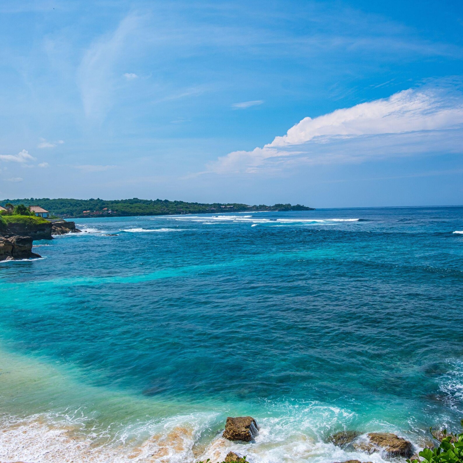 Bali Beach Photography Azure Sea & Gentle Waves Print, Instant Download ...