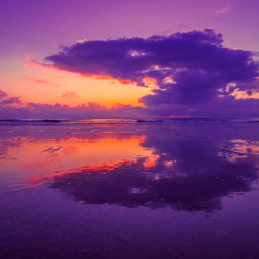 Queensland Photo Sunrise Colorful Beach, Purple, Red, Yellow, Australia ...